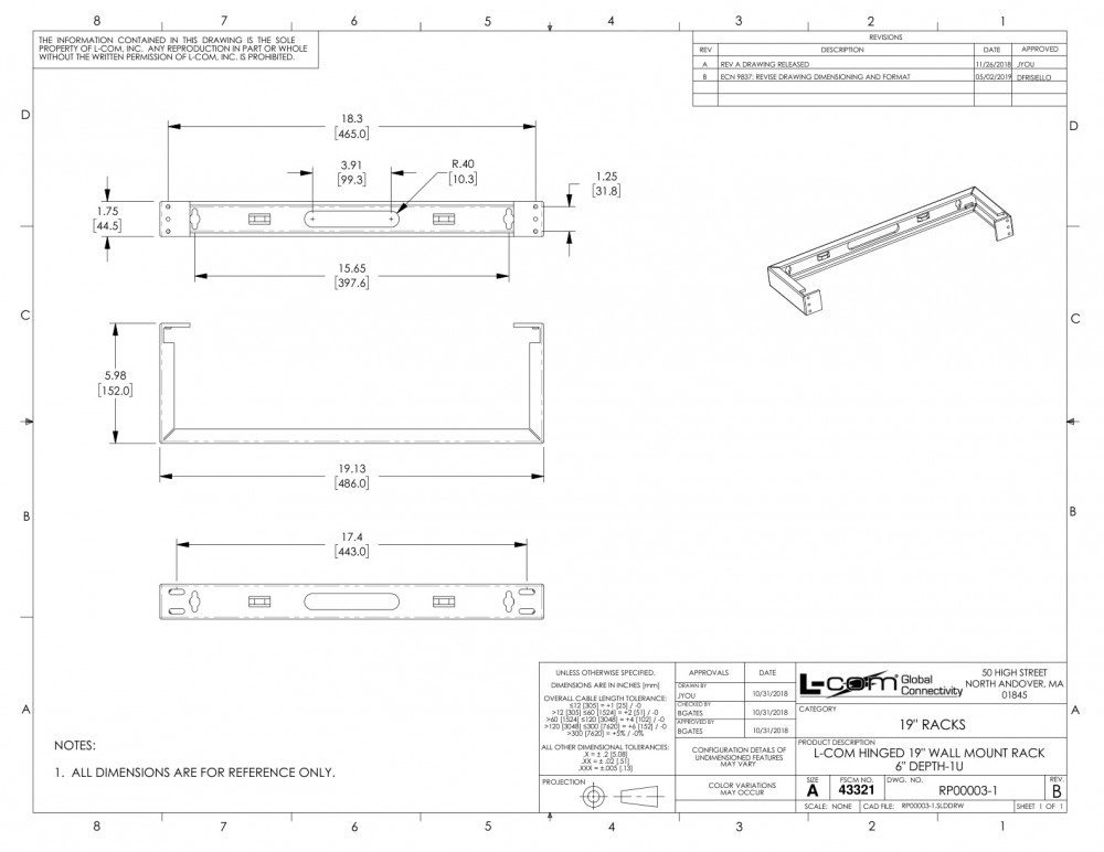 L-com RP00003-1 technical document preview