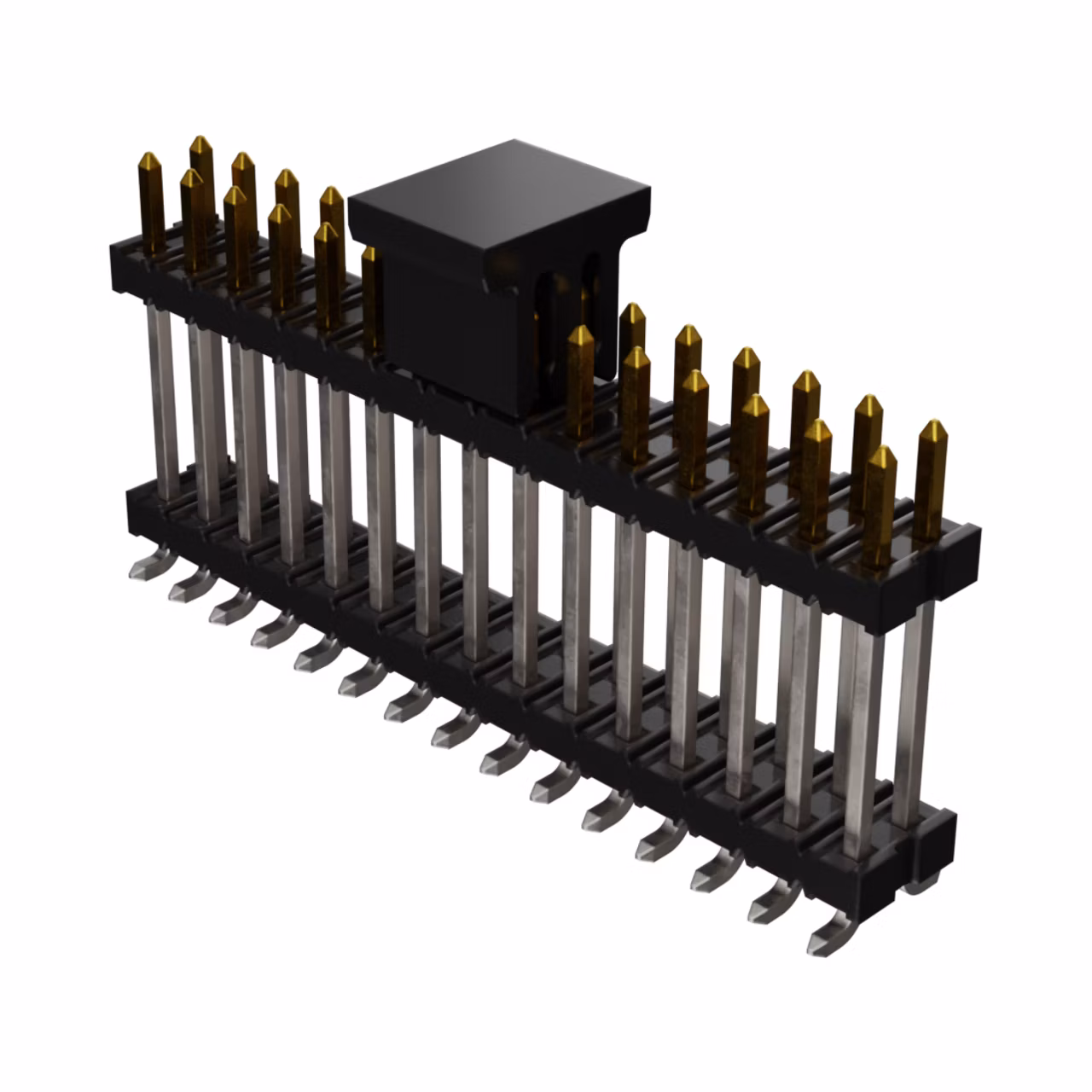 2.00mm Pitch Milli-Grid Header, Vertical, Surface Mount, Dual Row Dual Body, 30 Circuits, 0.05µm Gold (Au) Plating, 11.20mm Stacking Height, with Cap, Tape and Reel, Lead-Free for sale