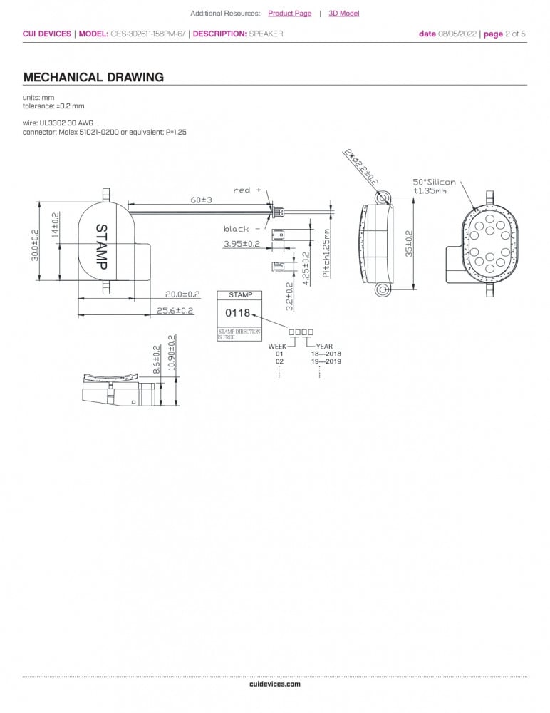 CES-302611-158PM-67 datasheet page 2