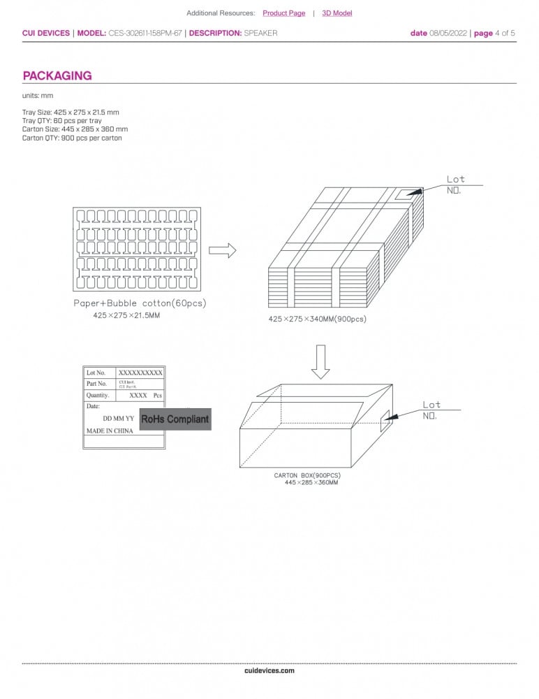 CES-302611-158PM-67 datasheet page 4