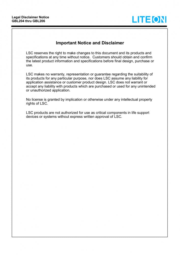 S-GBL206-TU-LT datasheet page 3