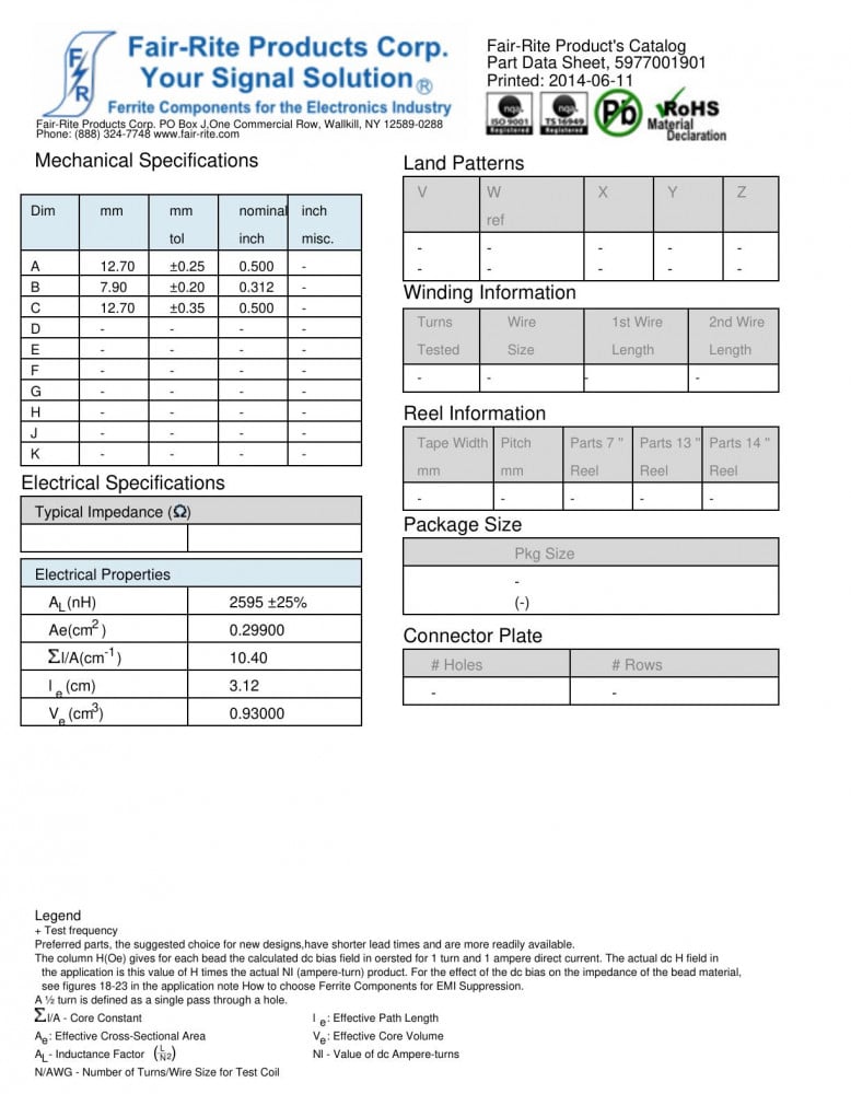 Fair-Rite 5977001901 document page 2
