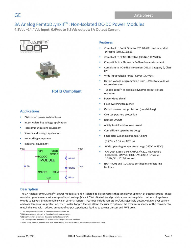 ABB FKX003A0X3-SRZ datasheet page 1