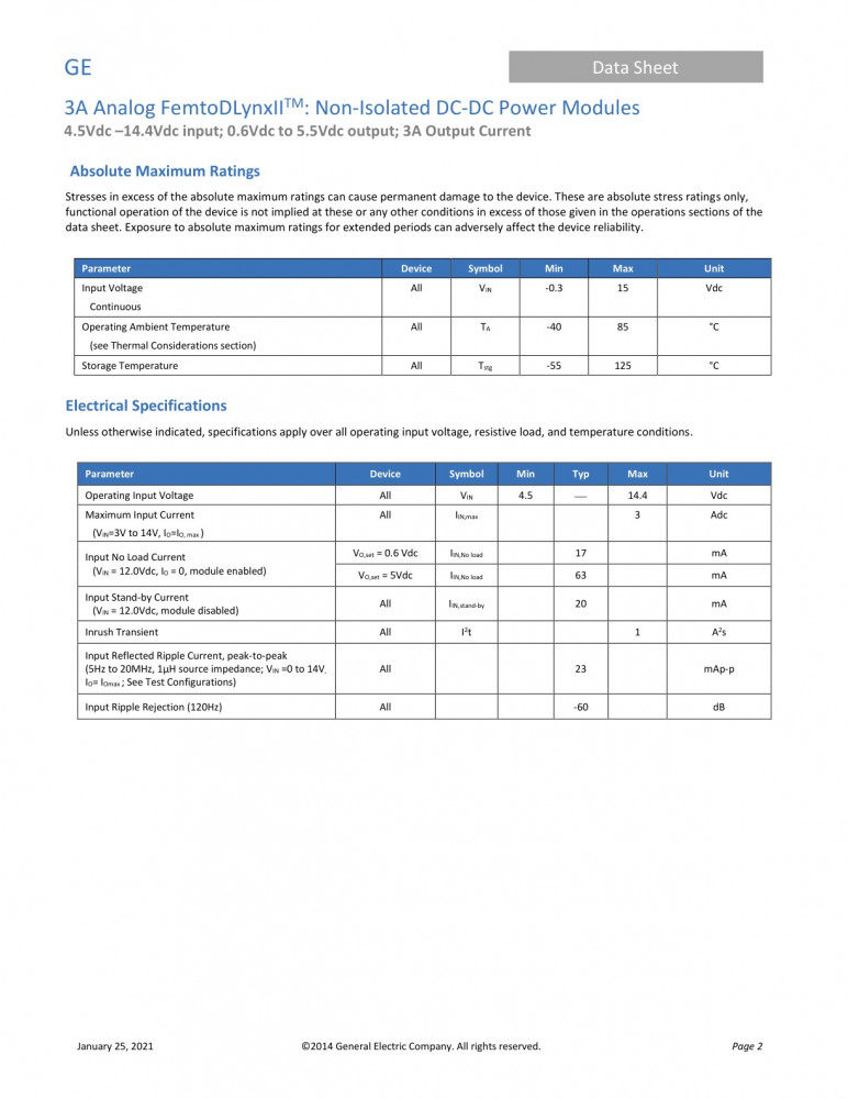 ABB FKX003A0X3-SRZ datasheet page 2