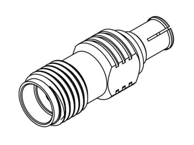 TNC Plug, Reverse Polarity-to-SMA Jack, Between-Series Adapter, Straight, Nickel (Ni) Plated, Tray, 50 Ohms