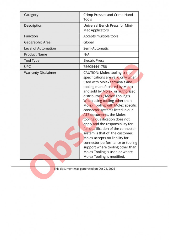 Product document image 2 for MOLEX 690140135