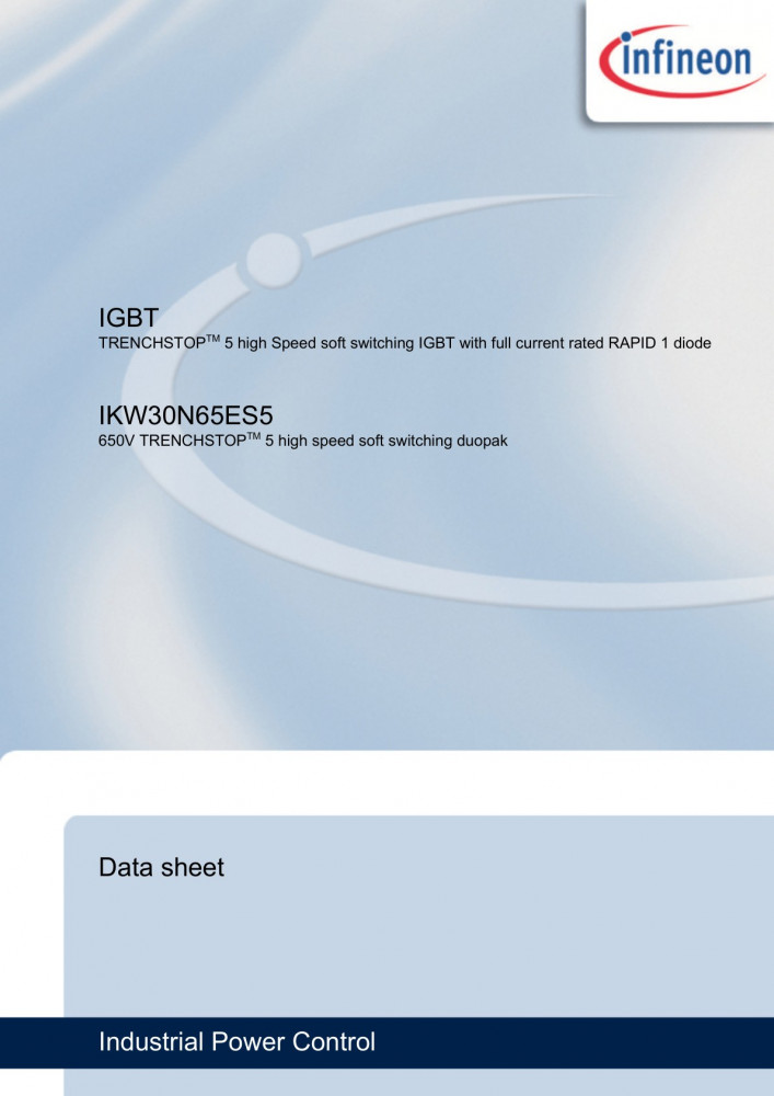 IKW30N65ES5 datasheet page 1