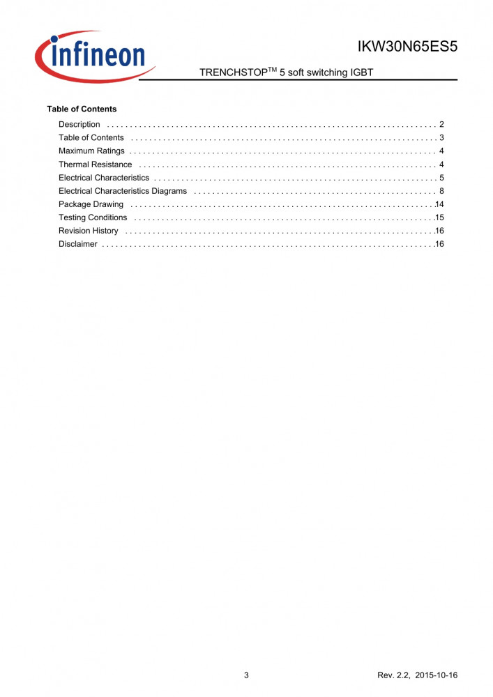 IKW30N65ES5 datasheet page 3