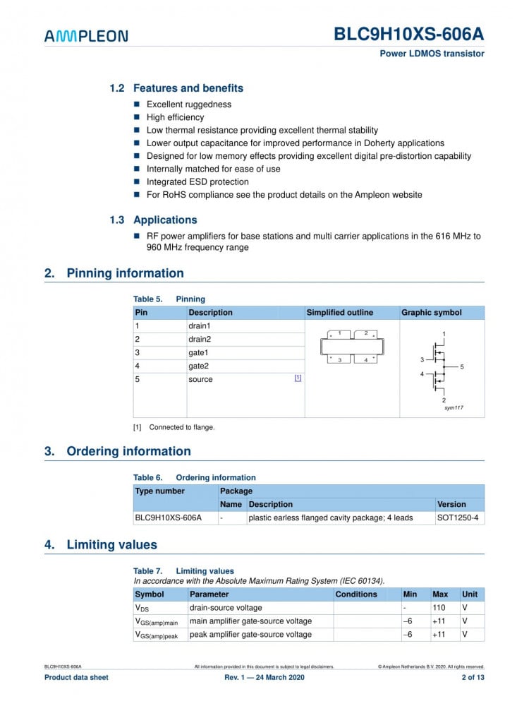 BLC9H10XS-606AYZ datasheet page 2