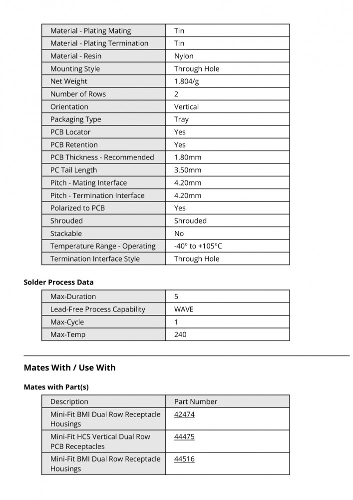 MOLEX 444740611 technical document page 3