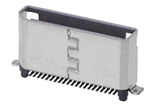 Nano-Pitch I/O Connector, Vertical, Surface Mount, with Cap, 42 Circuits, Black for sale