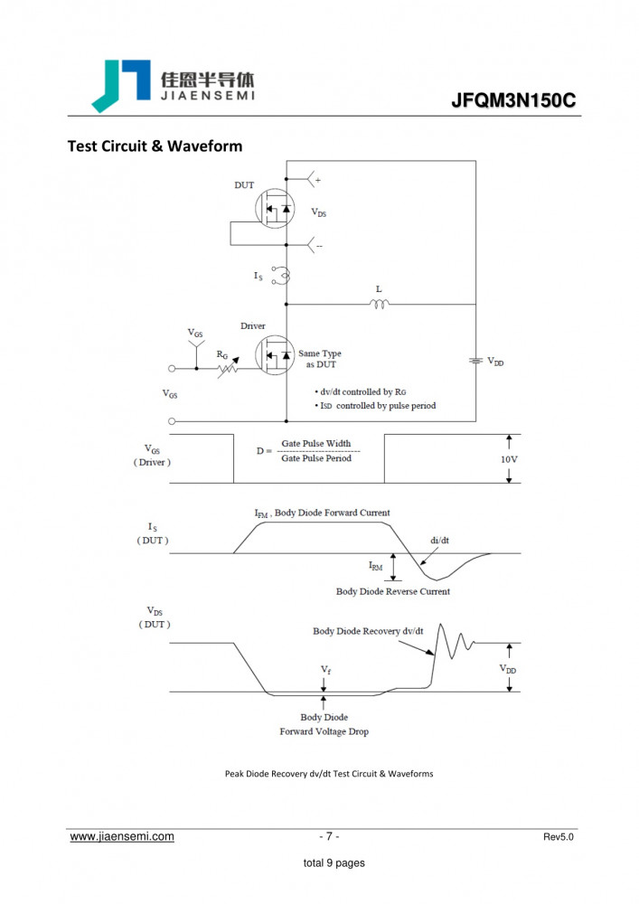 JFQM3N150C datasheet page 7