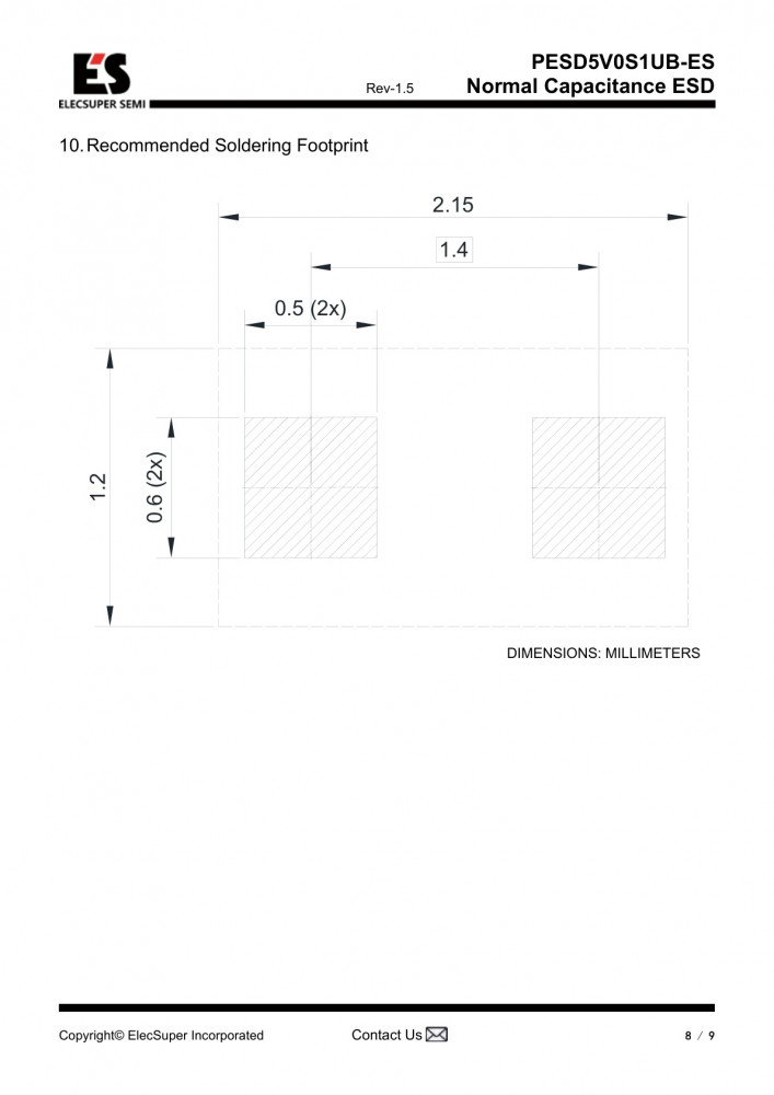 PESD5V0S1UB-ES datasheet page 8