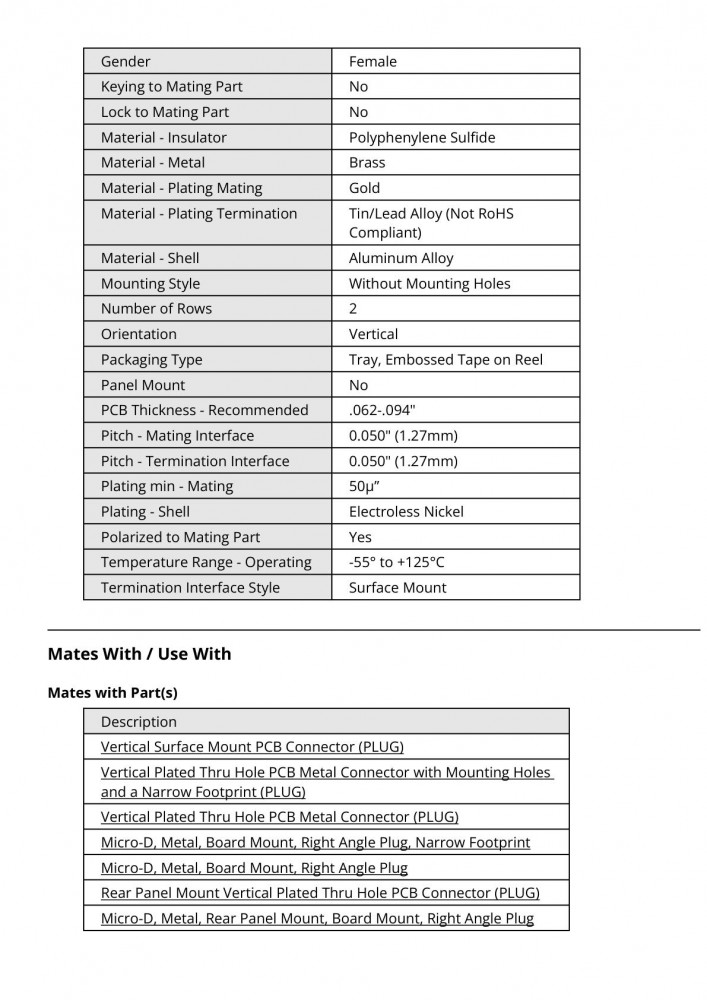 Technical document page 2 for MK-2J2-031-475-0000