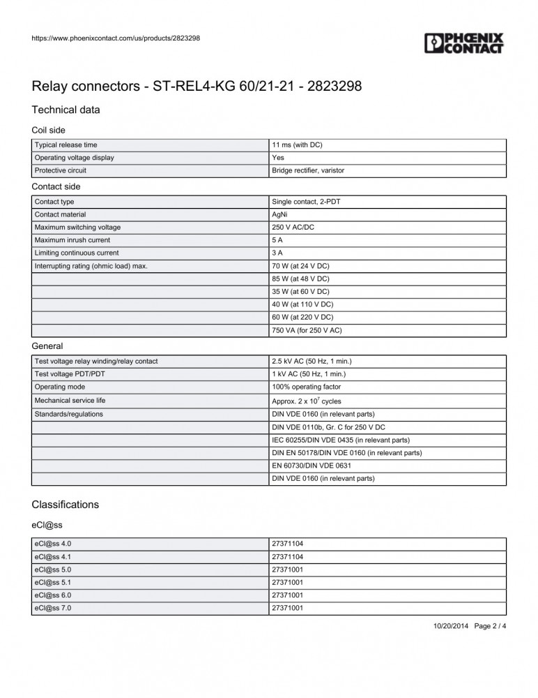 Phoenix Contact 2823298 technical document page 2