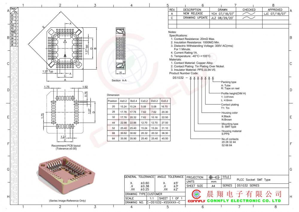 DS1032-44SDNT1A technical document page 3