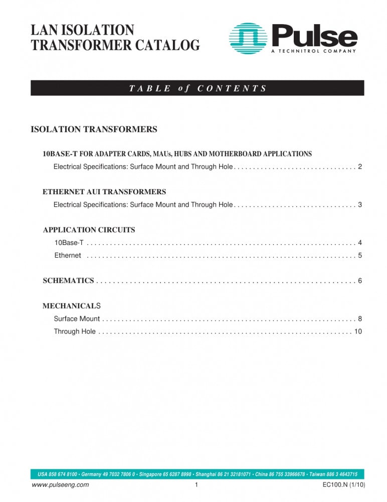 PULSE PE-65728NL datasheet page 1