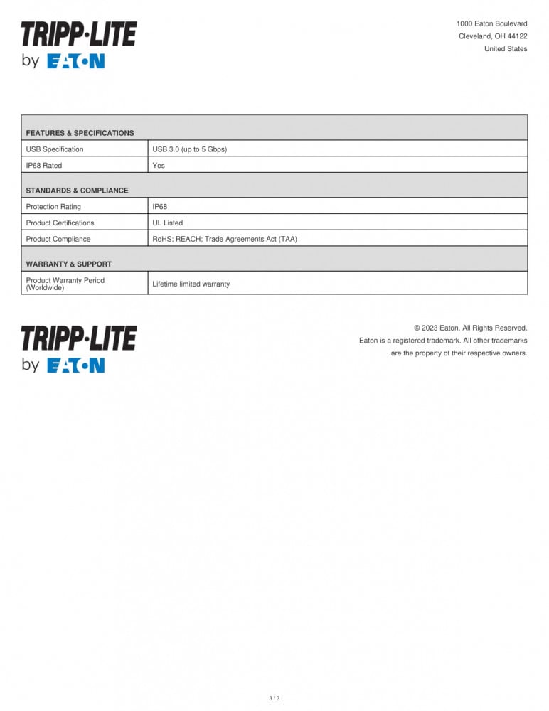 U325-003-IND technical document page 3