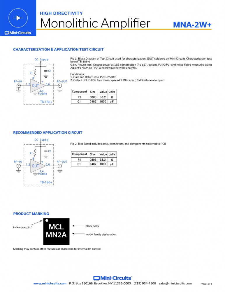 MNA-2W+ technical document page 4