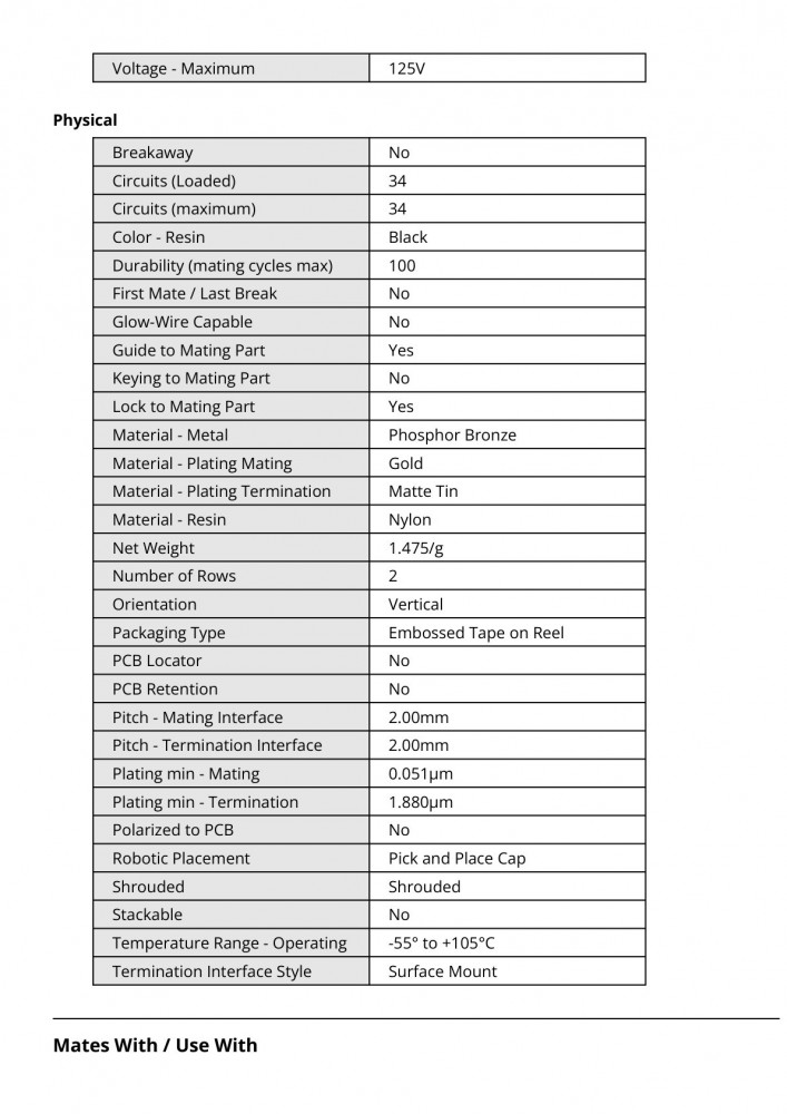 Molex 878323435 technical drawing page 3