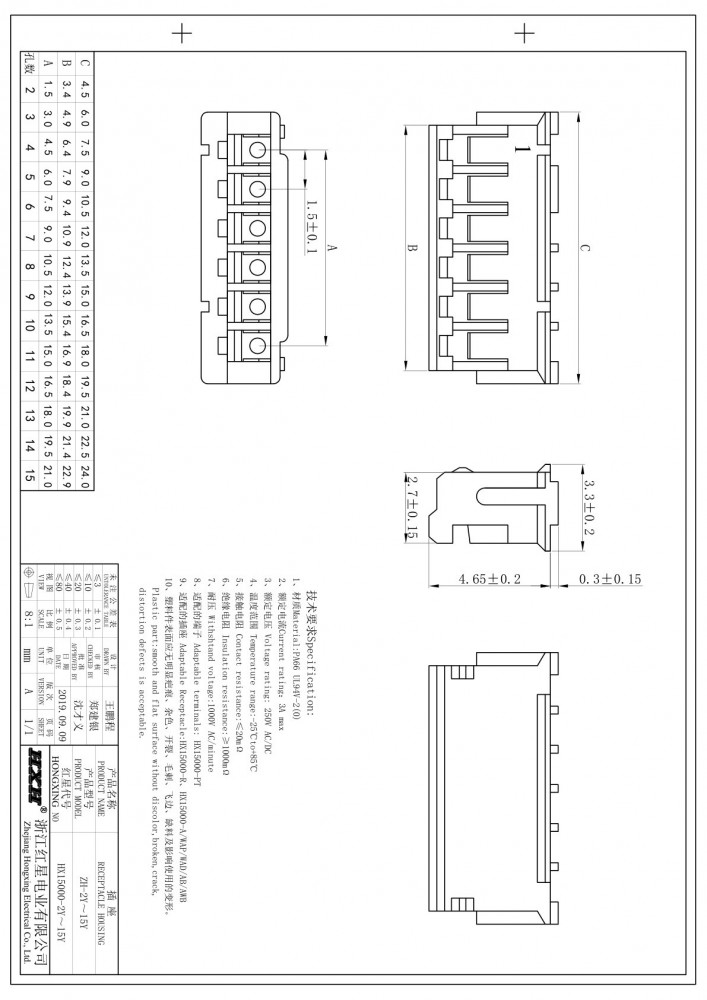 HX15000-12Y technical document preview