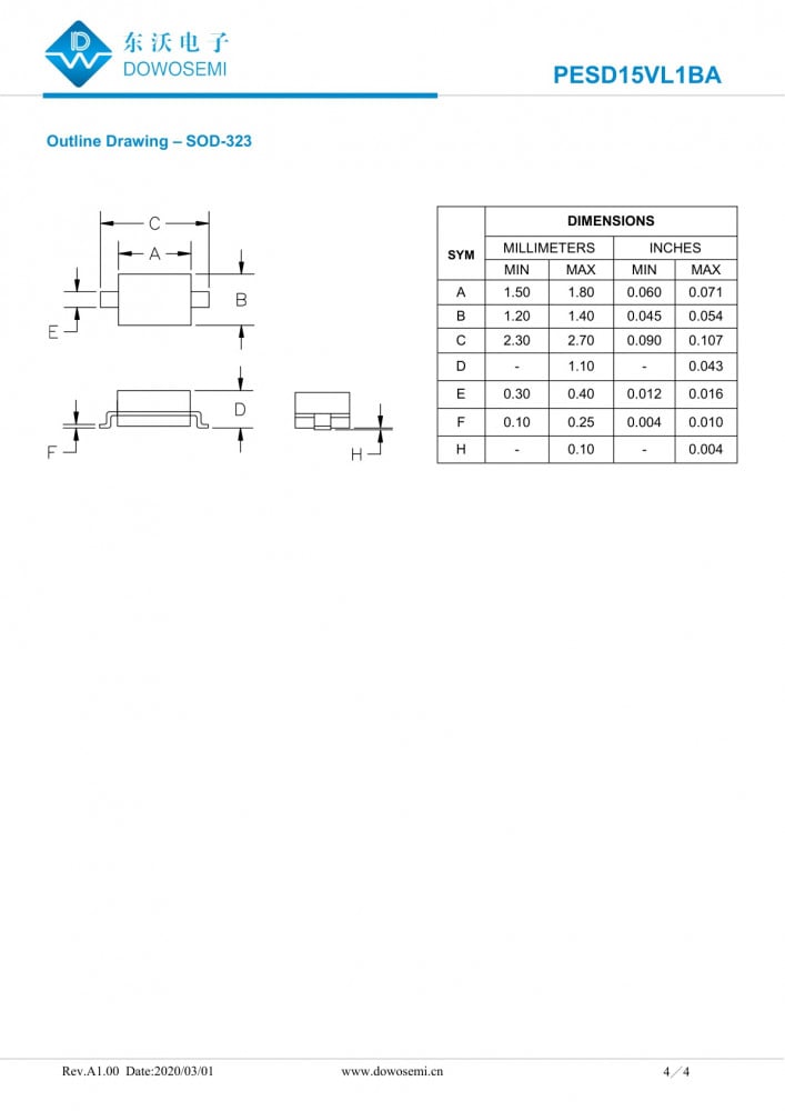 PESD15VL1BA technical document page 4