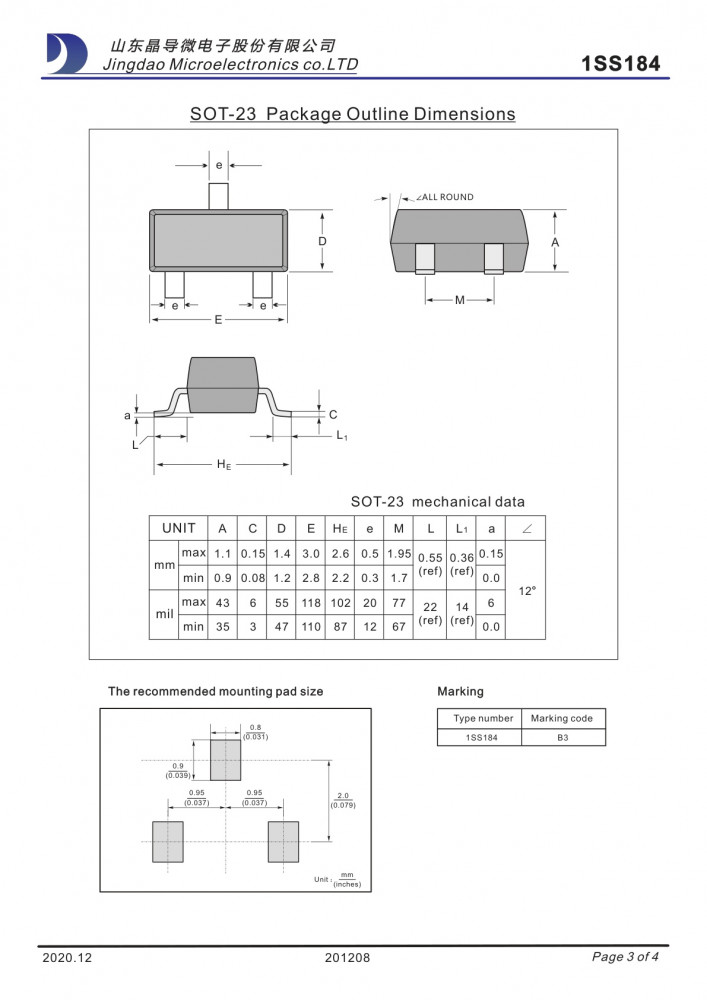 1SS184 datasheet page 3