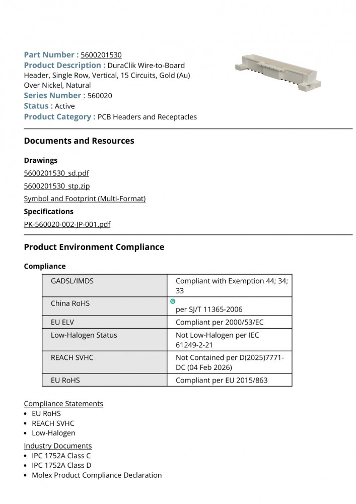 5600201530 technical document image, page 1