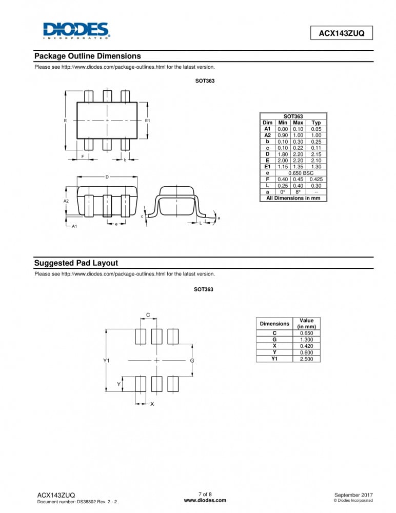 ACX143ZUQ-7R datasheet page 7