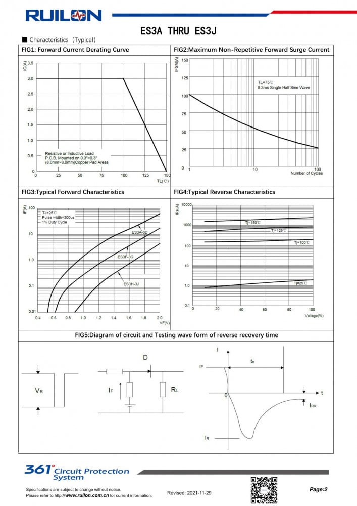 RUILON ES3J datasheet page 2