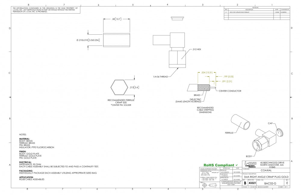L-com BAC02-G technical document preview
