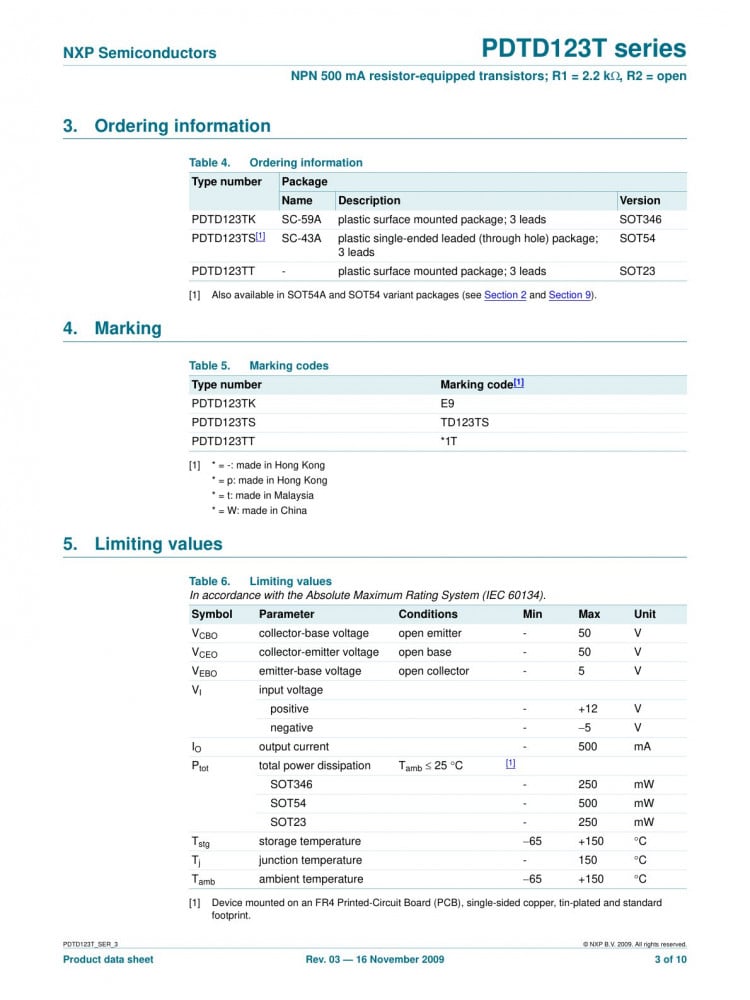 PDTD123TT datasheet page 4