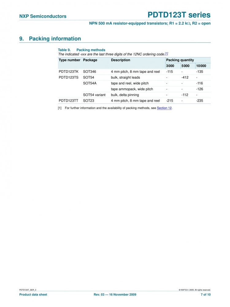 PDTD123TT datasheet page 8