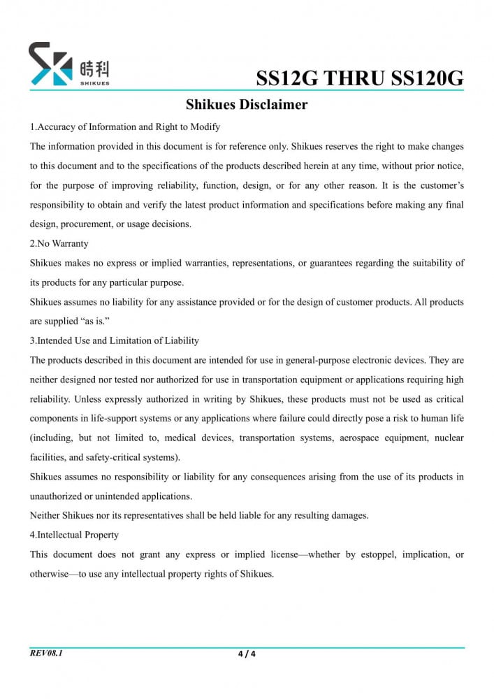 SS120G datasheet page 4