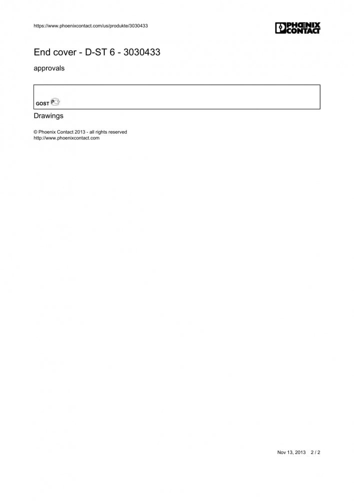 Phoenix Contact D-ST 6 3030433 product document page 2