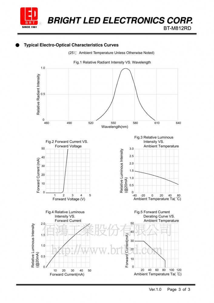 BT-M812RD datasheet page 3