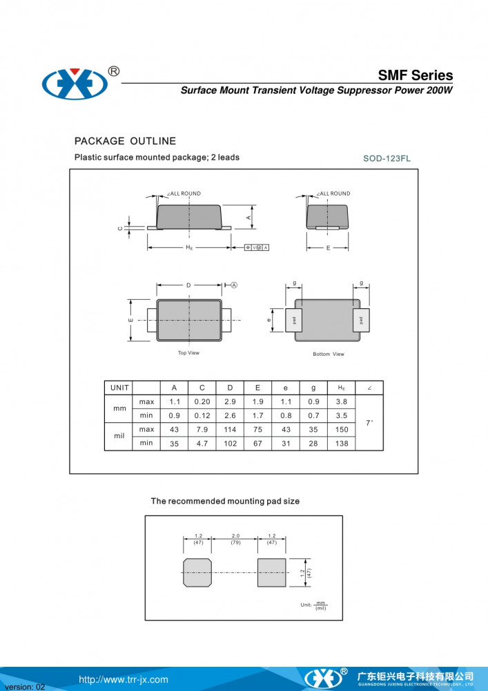 JUXING SMF36CA datasheet page 4