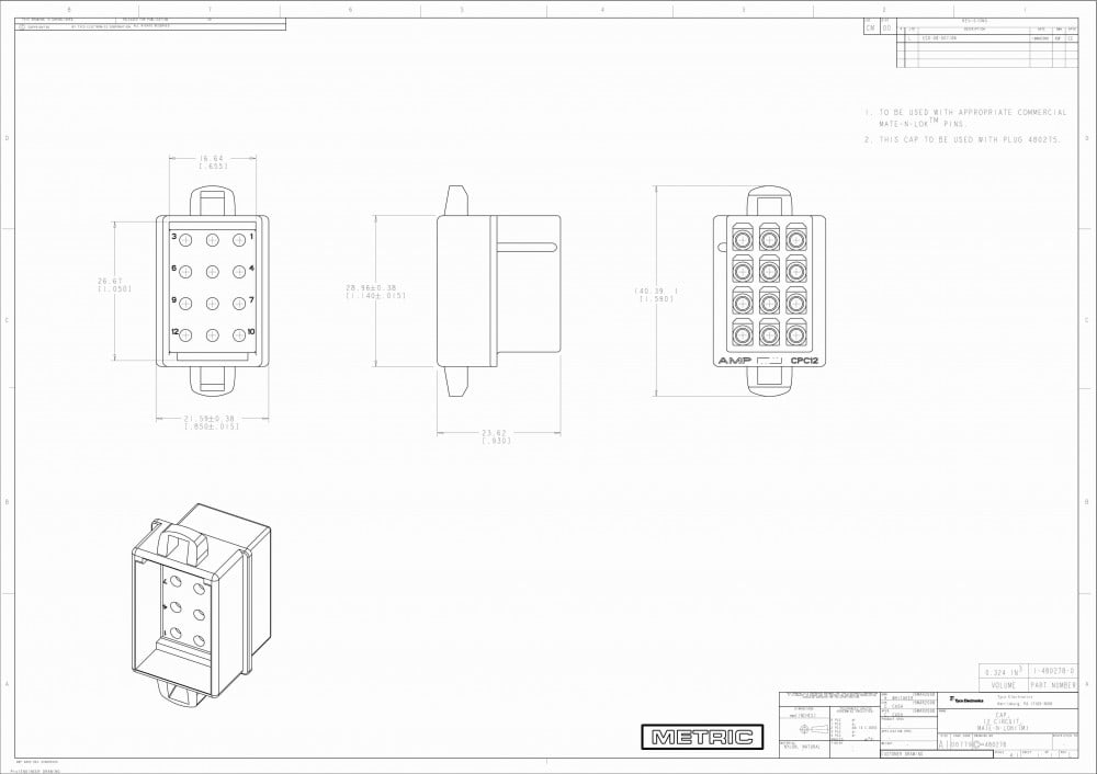 TE Connectivity 1-480278-0 technical drawing preview