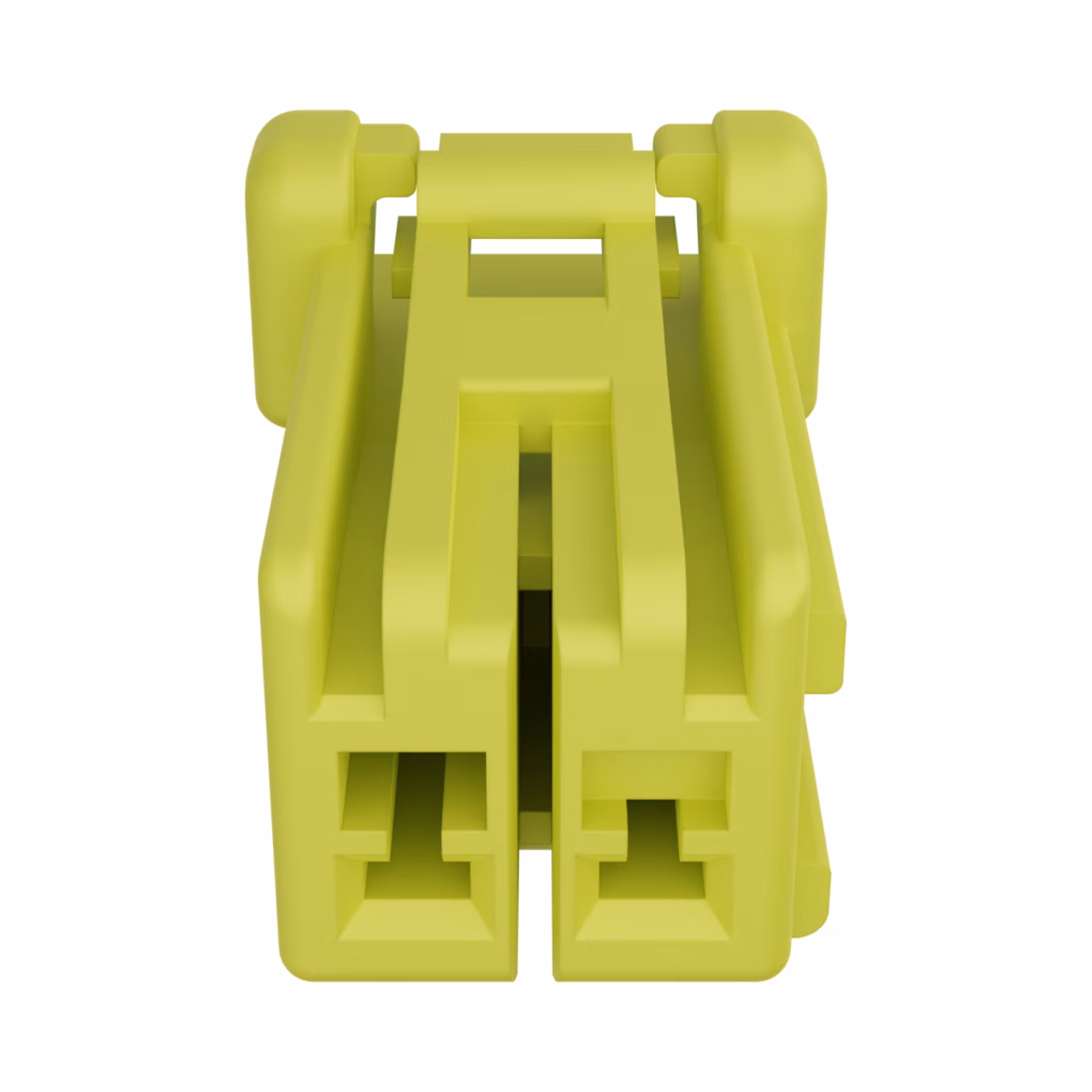 CP-3.3 Receptacle Housing, 3.30mm Pitch, Single Row, Polarized, Positive Inertia Lock, 2 Circuits, Yellow-Green for sale