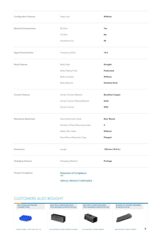 TE Connectivity 1054988-1 product document page 2