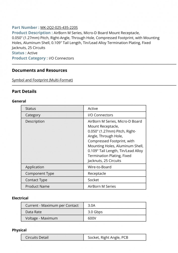 MK-2Q2-025-435-220S technical document page 1