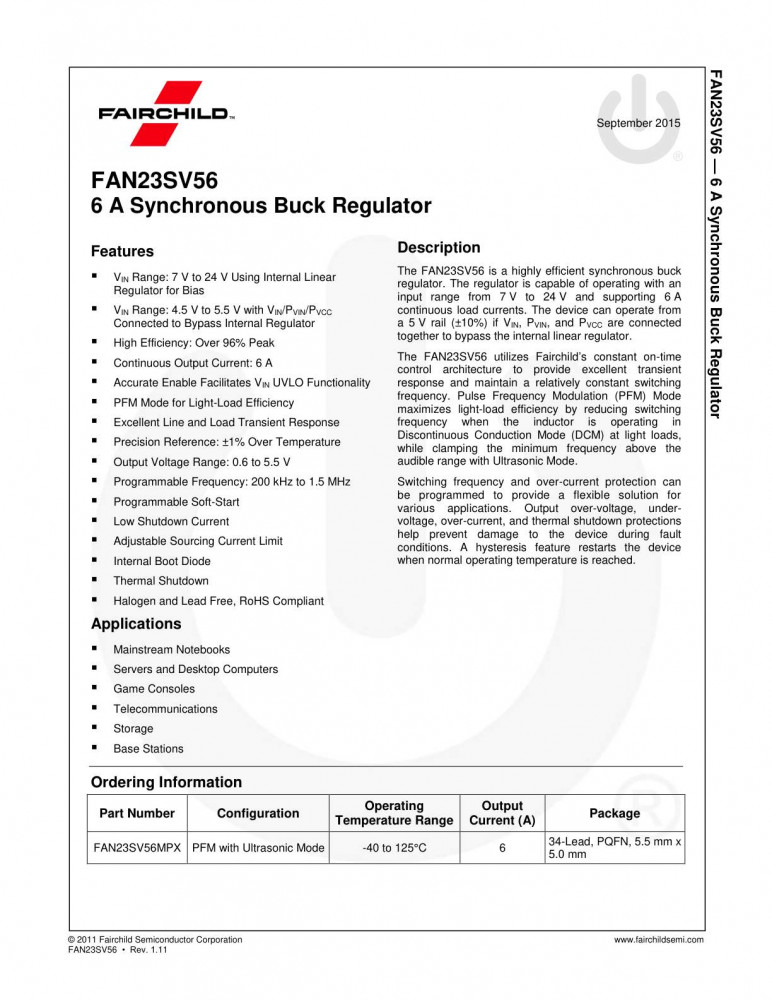 FAN23SV56 datasheet page 2