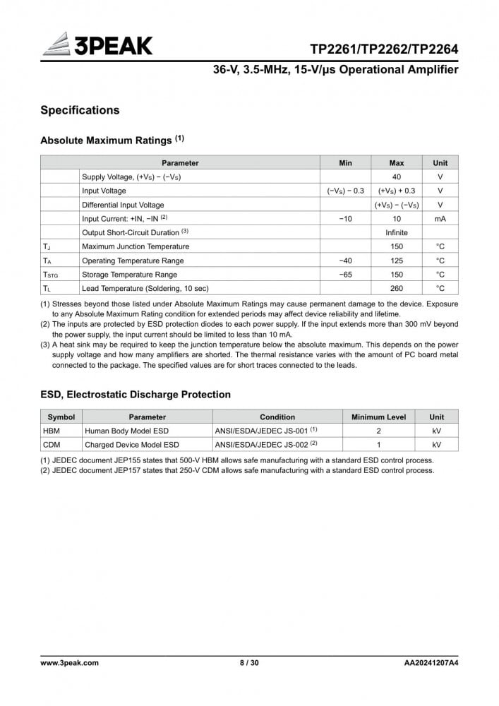 TP2261 datasheet page 8