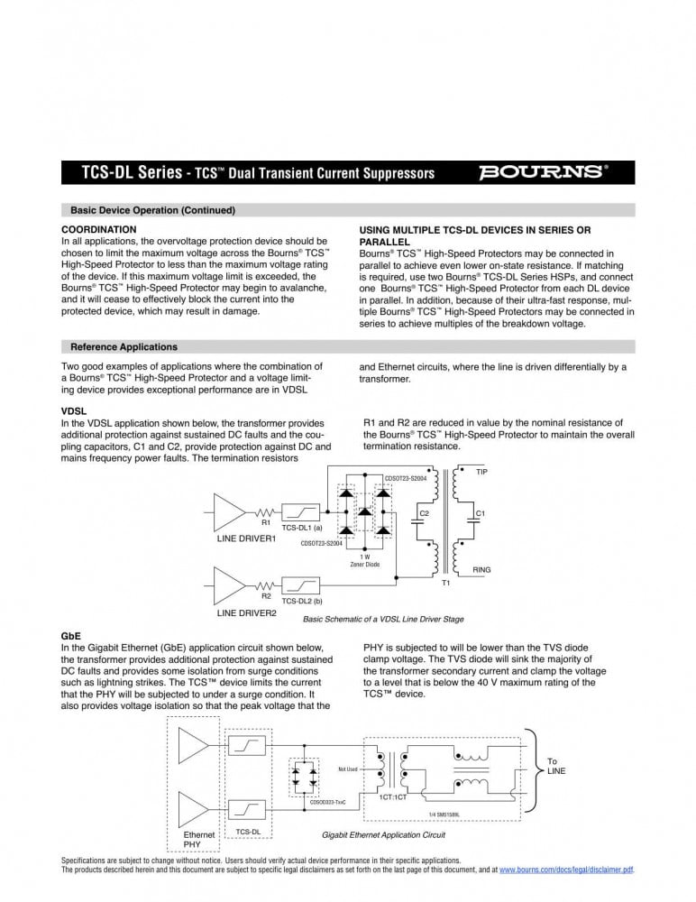 BOURNS TCS-DL series datasheet page 4