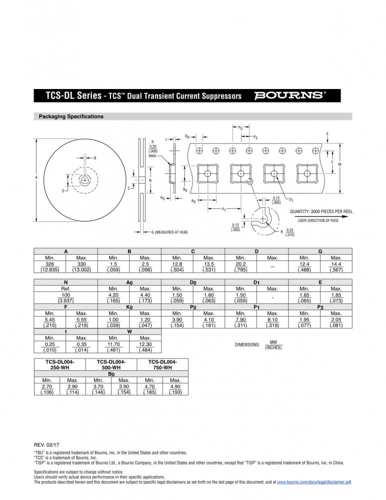 BOURNS TCS-DL series datasheet page 7