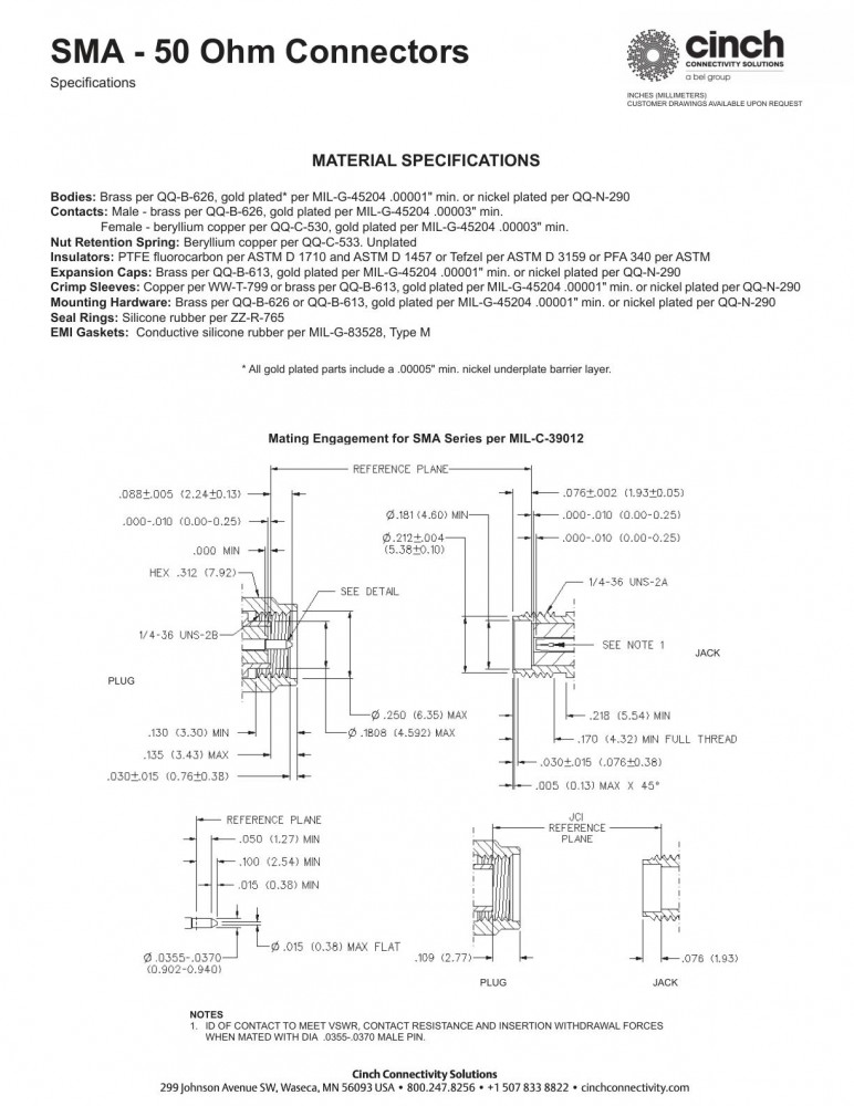 Bel Fuse 142-0901-406 technical document page 3