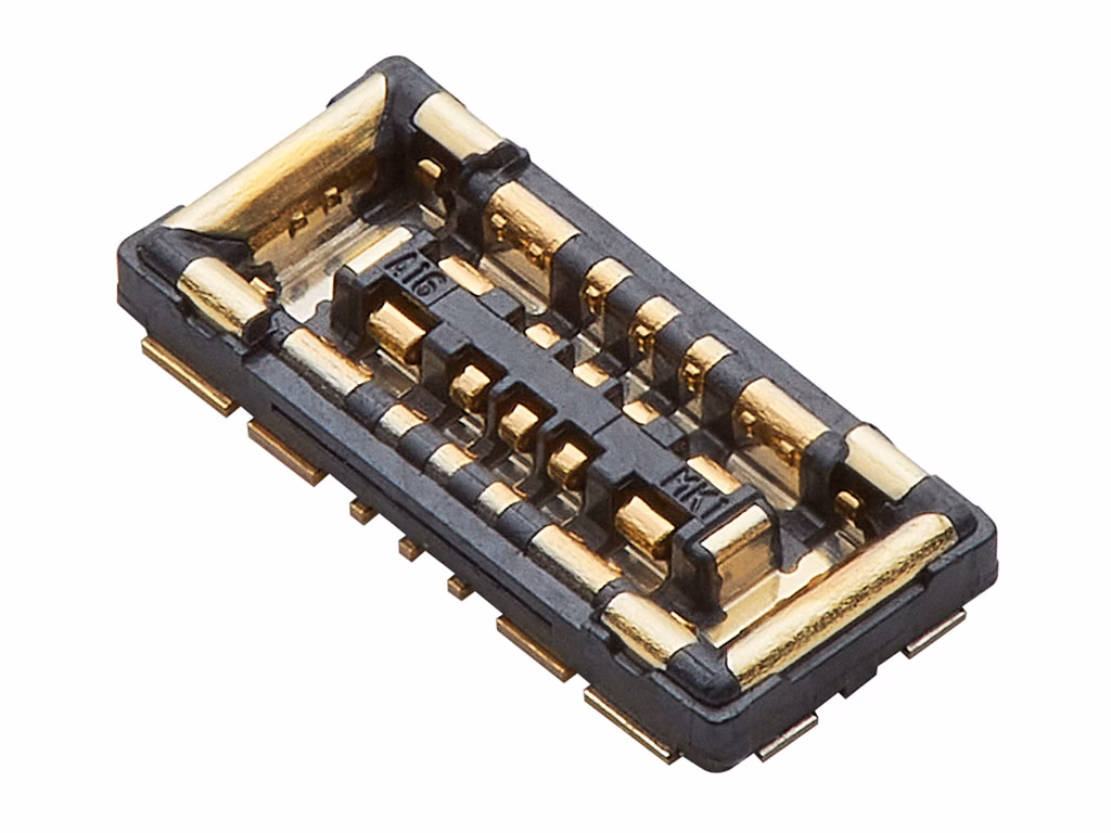 ChargeStack Board-to-Board Receptacle, 0.40mm Pitch, 0.70mm Height, 6 Signal Pin + 4 Power Pin + 2 Fitting Nail, 15A Battery B-to-B, 1 Reel/Carton for sale
