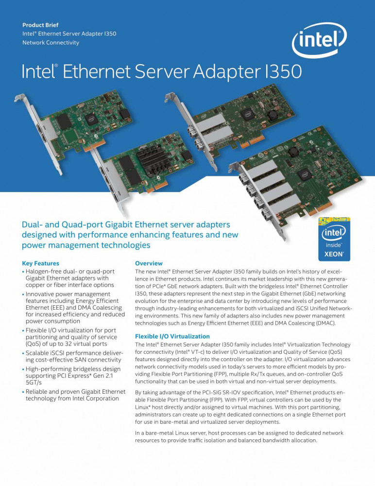 Intel I350 reference document page 1