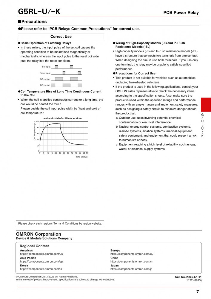 OMRON G5RL relay datasheet page 7