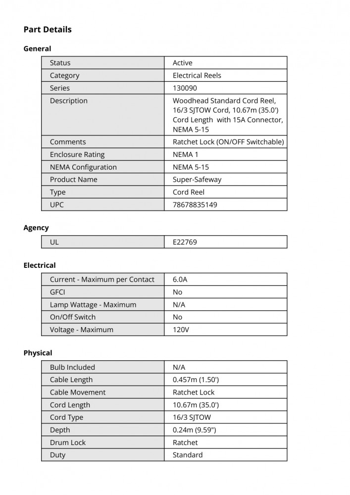 Product documentation page 2 for MOLEX 1300900008